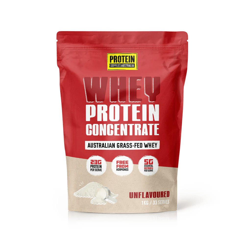 Buy Protein Supplies Australia Pure WPC Whey Protein Concentrate 1KG