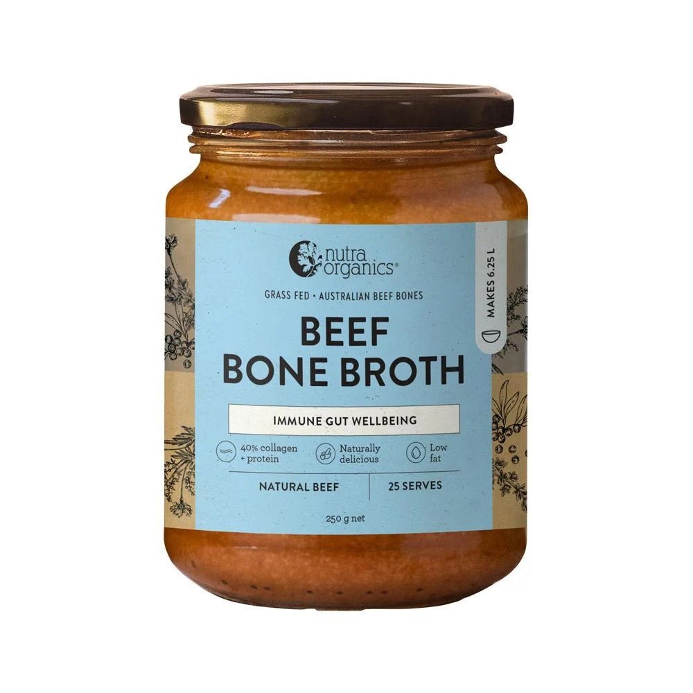 Buy Nutra Organics Natural Beef Bone Broth Concentrate @ Yo Keto AU