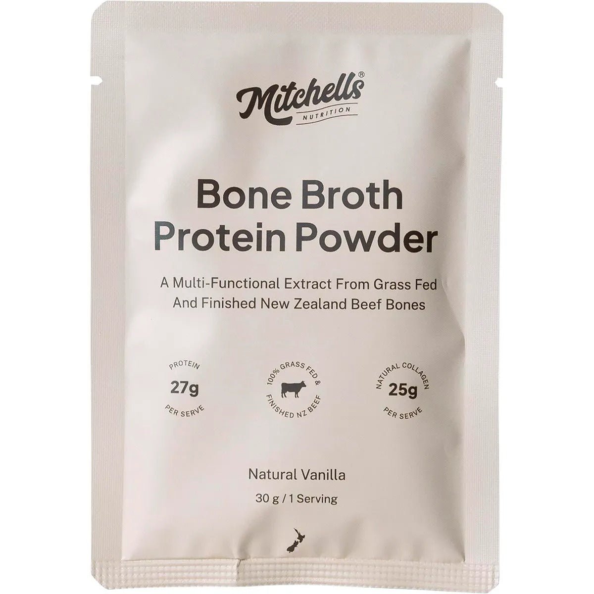 Vanilla Bone Broth Protein Single Serve | Mitchells
