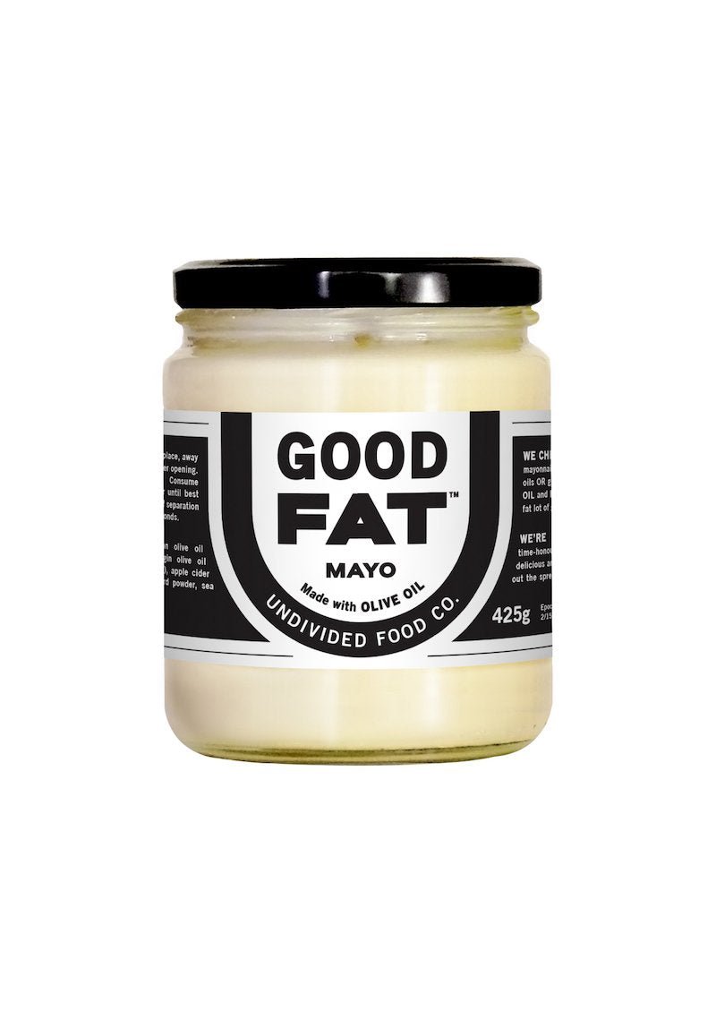 Buy UNDIVIDED FOOD CO GOOD FAT Olive Oil Mayo Mayonnaise 480g