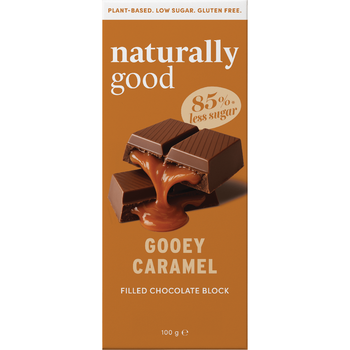 Naturally Good Caramel Chocolate Block | Vegan, Gluten Free, Lower Sugar