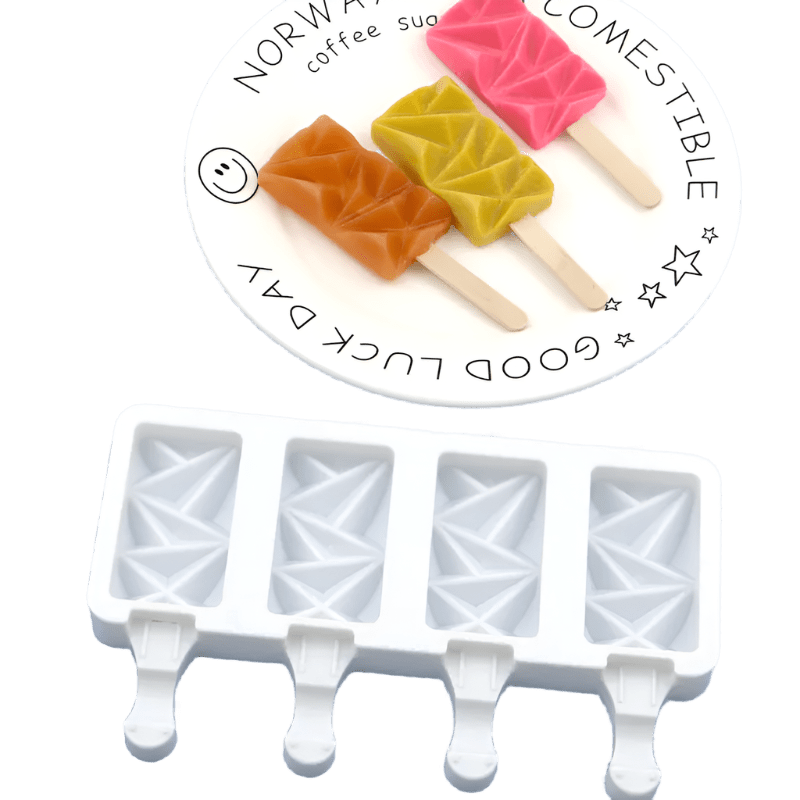 Ice Cream / Popsicle Mould - Small Diamond + 50 Sticks