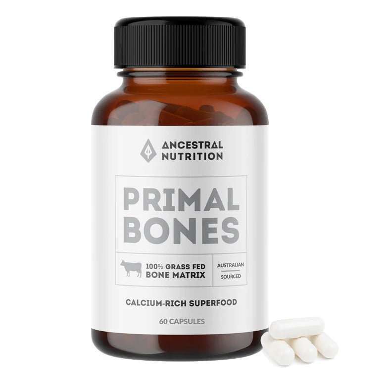 Primal Bones Grass-Fed Bone Matrix Capsules | Ancestral Nutrition (Yo Keto)