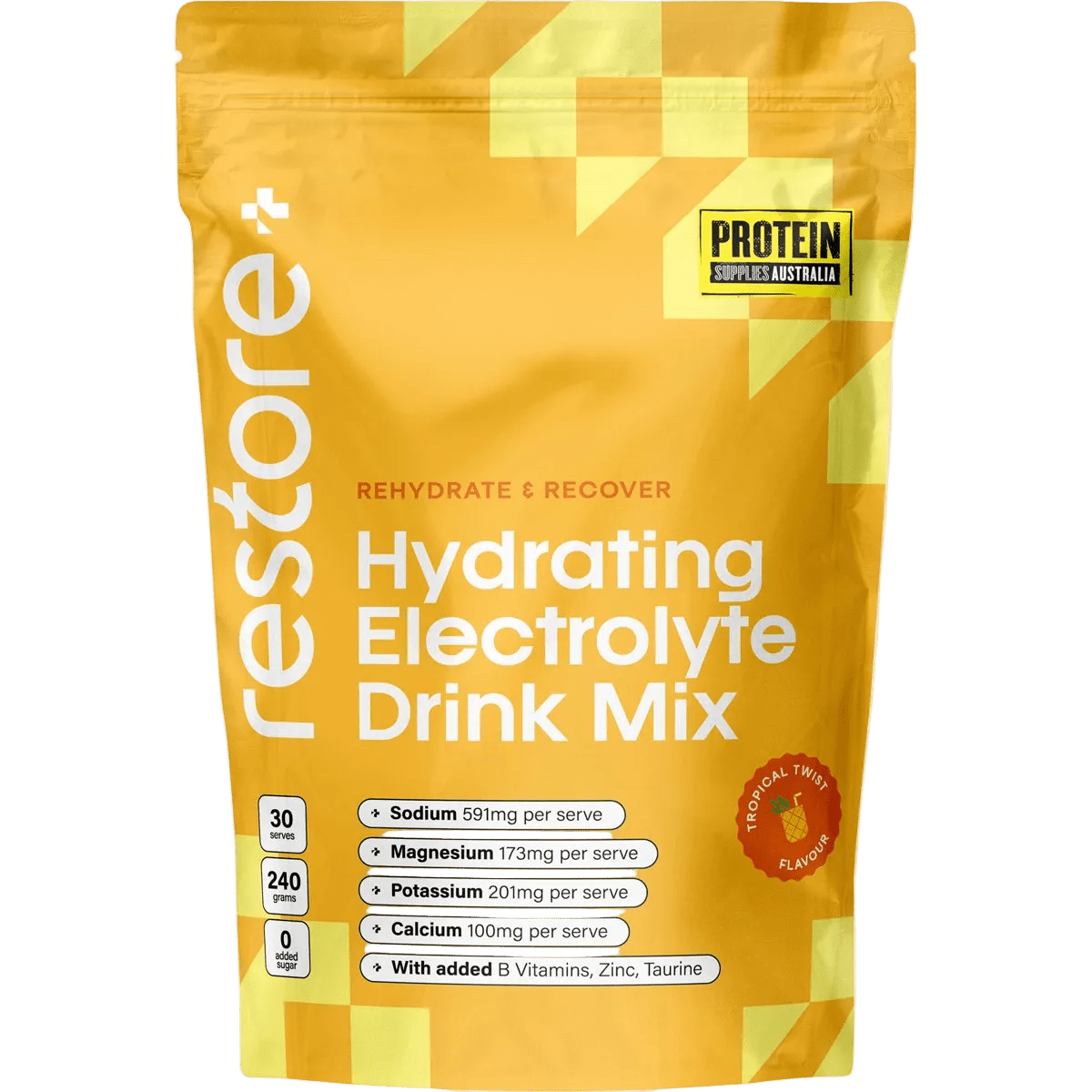Restore Tropical Twist Electrolyte Hydration Drink | Yo Keto