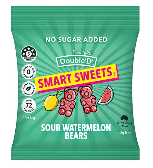 Buy Double D Sour Watermelon Bears Smart Sweets @ Yo Keto Australia