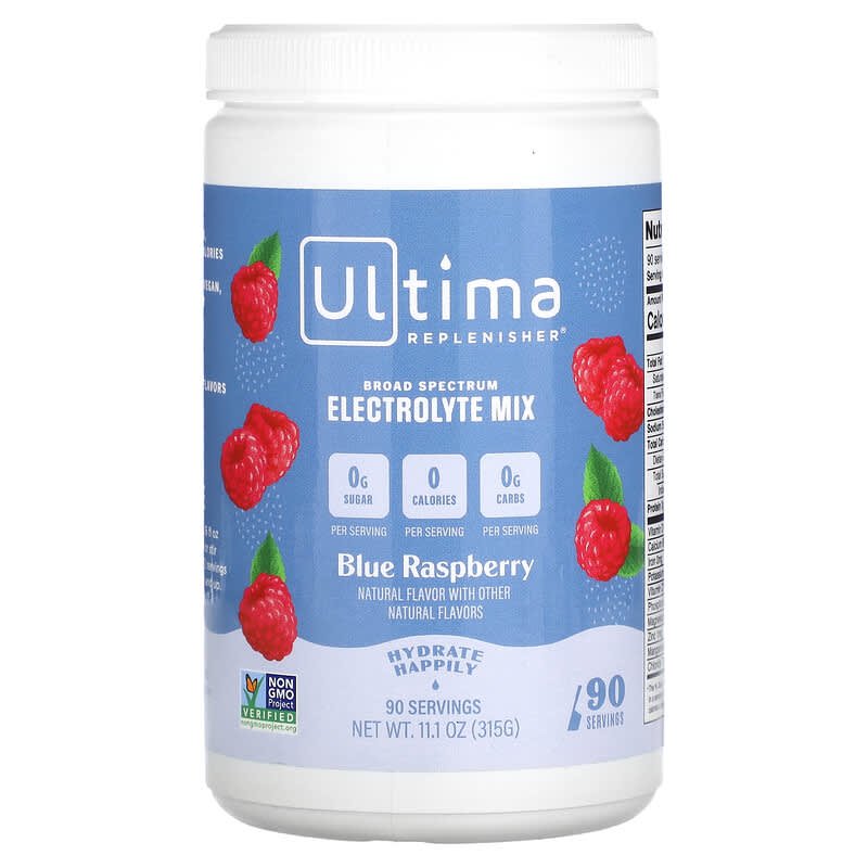 Buy Ultima Replenisher Blue Raspberry Electrolyte Drink, Keto Friendly
