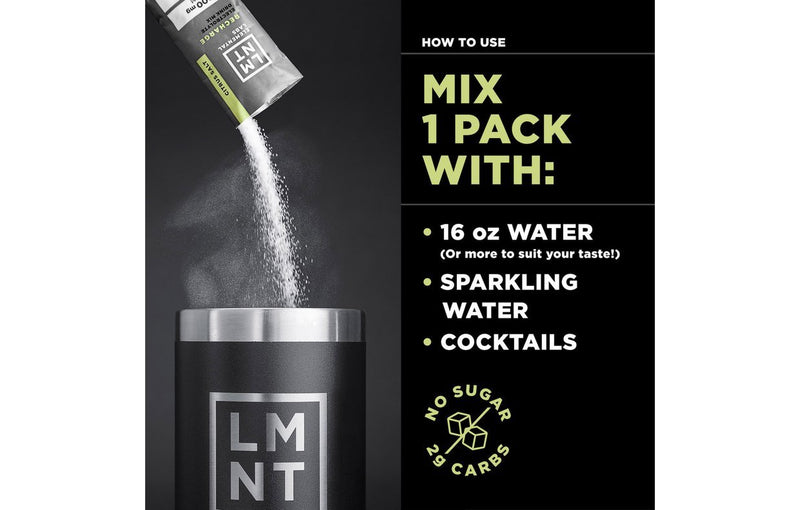Buy LMNT RECHARGE Citrus Salt Electrolyte Mix @ Yo Keto Australia