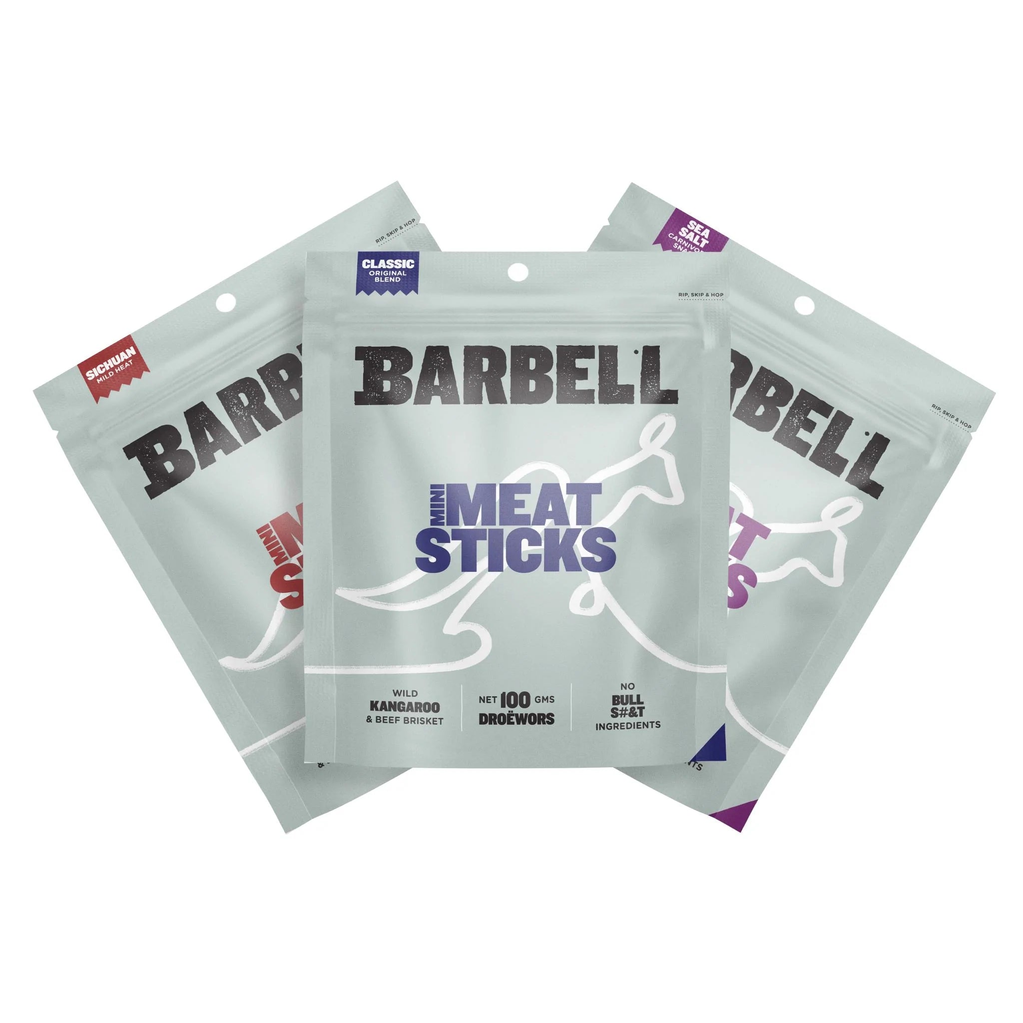 Buy Barbell Mini Meat Stick Variety 3 Pack @ Yo Keto Australia