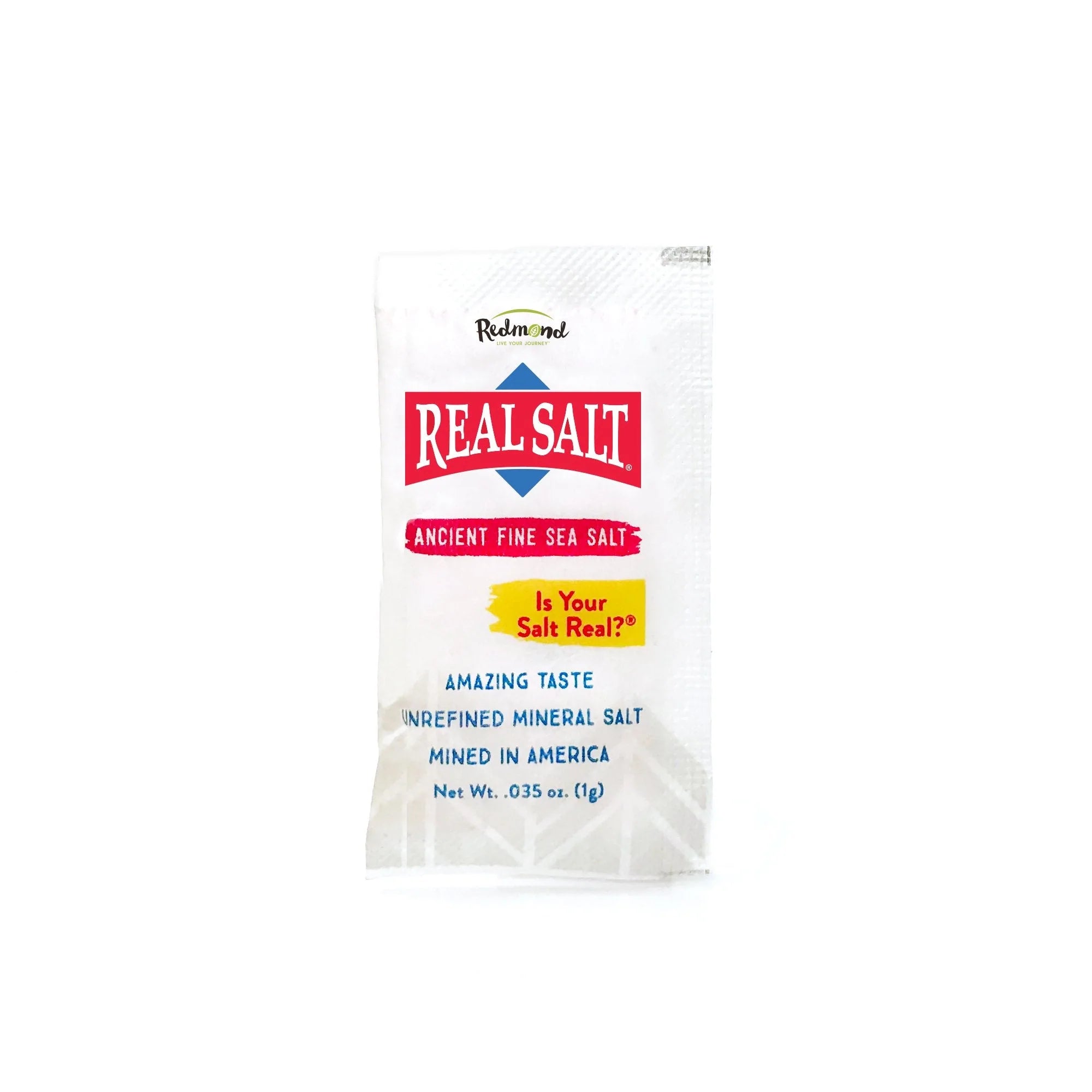 Buy Redmond Real Salt Single Serve Packets x 50 @ Yo Keto Australia
